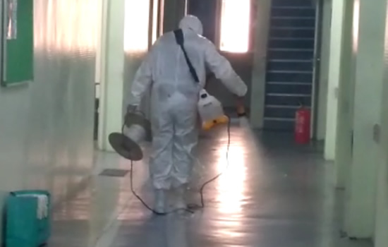 Sanitização e desinfecção dos ambientes do ISSEC - Instituto de Saúde ...